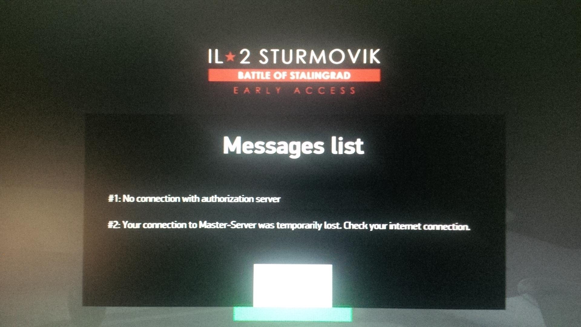 login and this message appeared - General Discussion - IL-2 Sturmovik Forum