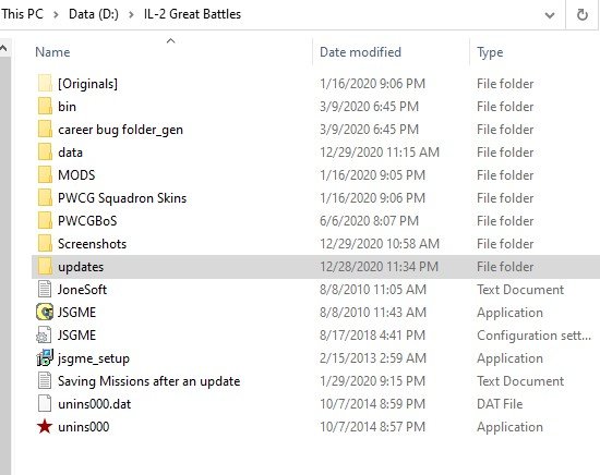 In my IL-2 folder, i have a updates folder that is 22.5 GB in size, can ...