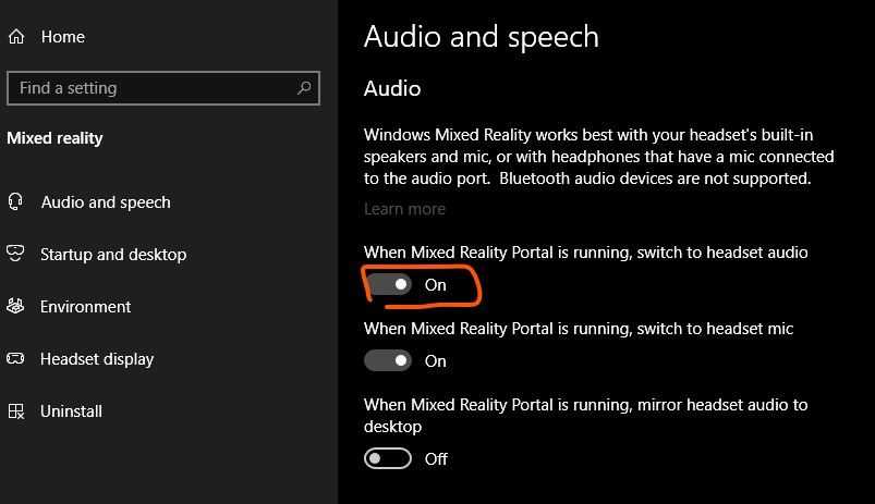How separate sound channels for internal and external audio - Virtual ...