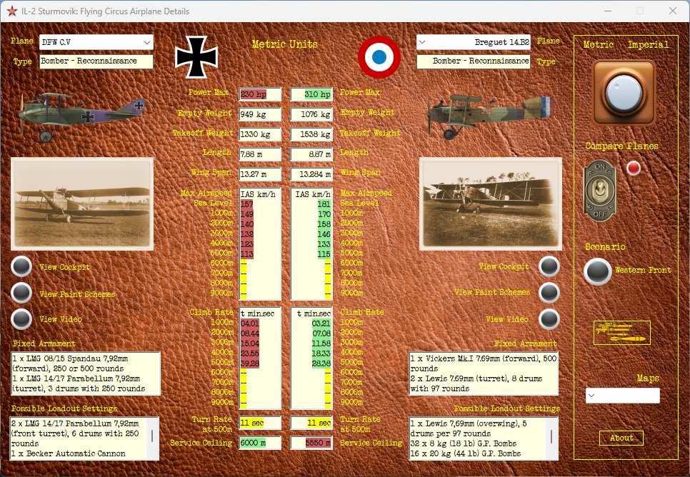 Flying Circus Airplane Details App - General Discussion - IL-2 ...