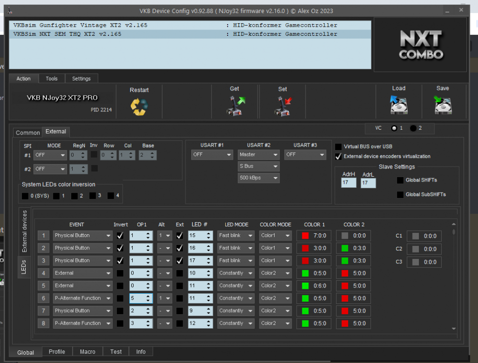 Help needed Setup LED on VKB WW II GNX-THQ Throttle - Hardware ...